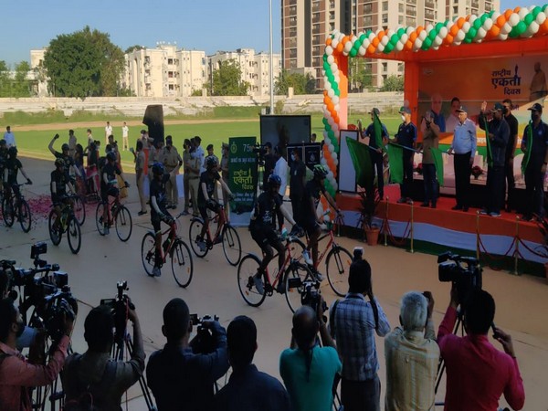 BSF's cycle rally reaches statue of unity in Gujarat's Kevadia