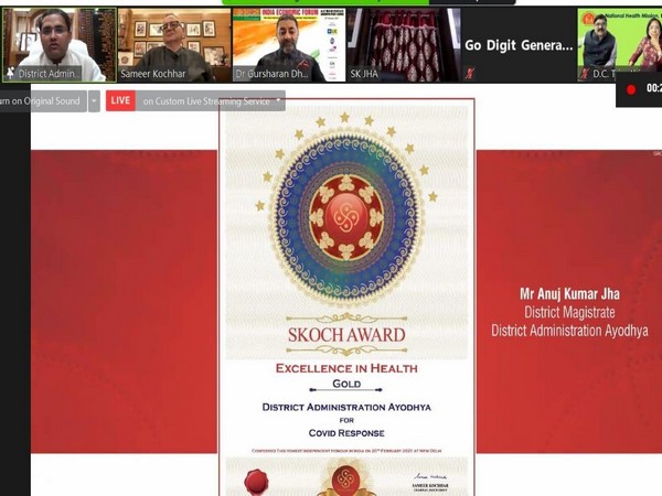 Ayodhya district admn receives Skoch Gold Award for COVID-19 management