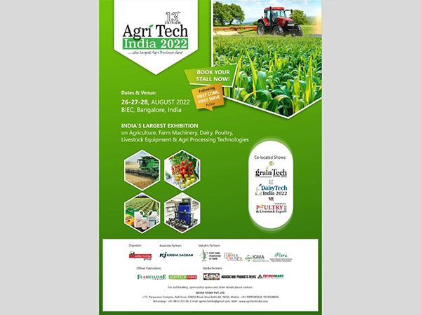 Media Today Group set to host 13th India Agritech Expo 2022 Edition in Bangalore