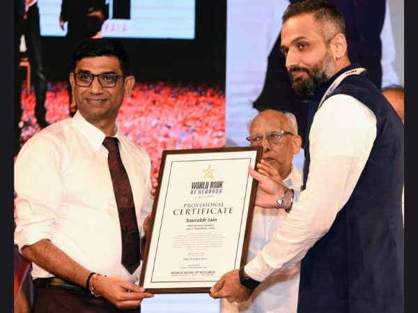 Saurabh Jain makes a world record by delivering 24 Hours, non-stop ...