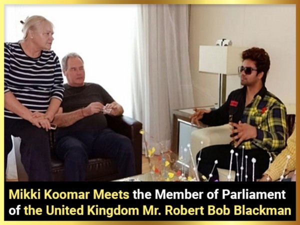 Mikki Koomar Meets the Member of Parliament of the United Kingdom Robert Bob Blackman