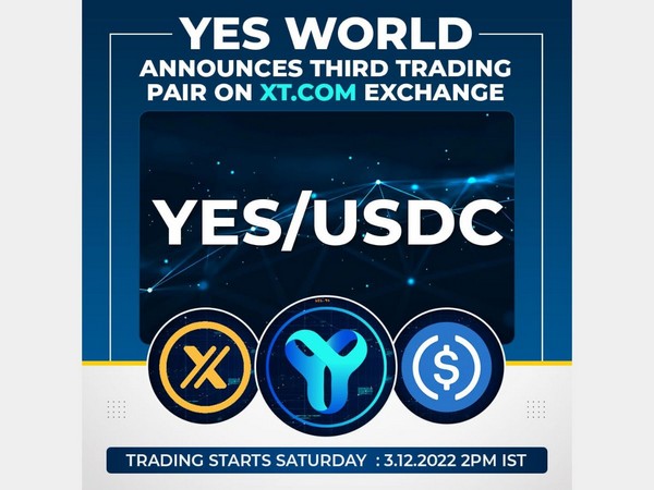 YES WORLD Token announces YES/USDC Trading Pair on XT.com Exchange