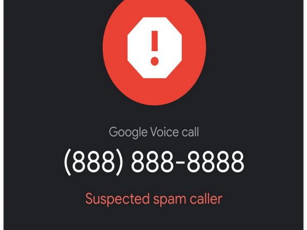 Google Voice introducing special label denoting 'suspected spam' callers