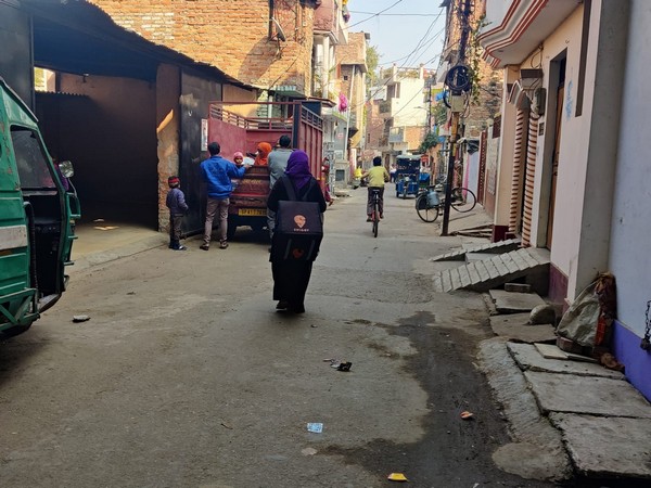 Newest social media sensation: A mother of four who delivers items on foot