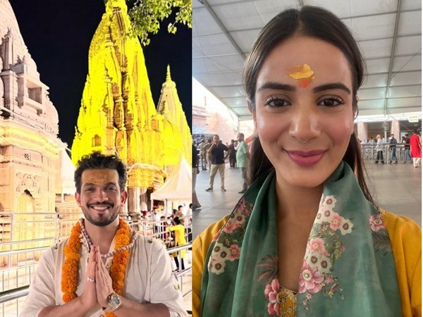 Arjun Bijlani, Nikki Sharma visits Kashi Vishwanath temple to seek blessings for their new show ...