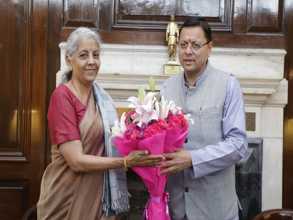 Uttarakhand CM Dhami meets Finance Minister Nirmala Sitharaman in Delhi