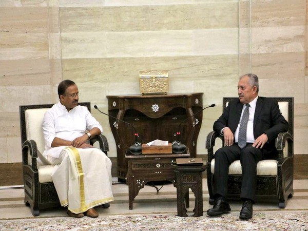 MoS Muraleedharan discuss bilateral trade with Syrian PM Hussein Arnous