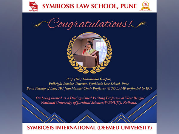 Symbiosis Law School, Pune Director and Dean Prof. (Dr.) Shashikala ...