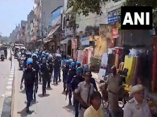 Delhi Police conducts flag march in parts of Northeast district ahead ...