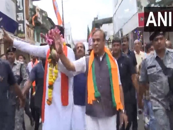 Assam CM Sarma takes part in Jan Ashirwad Yatra in poll-bound Madhya Pradesh