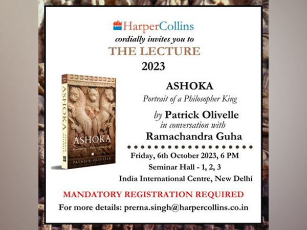HarperCollins presents the 3rd edition of The Lecture on 'Ashoka' by ...