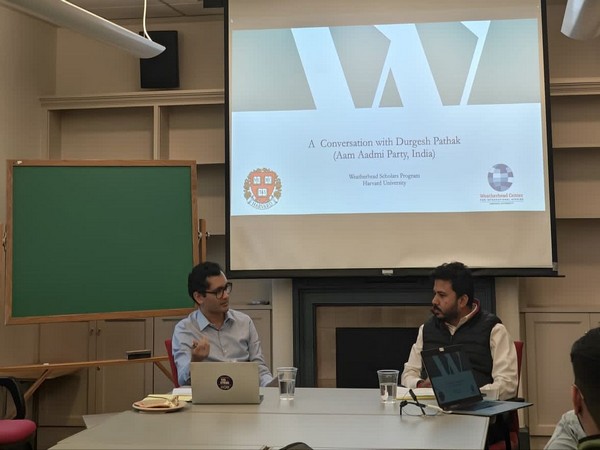 AAP MLA Durgesh Pathak participates in Harvard University's Scholars ...
