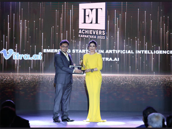Vitra.ai Co-Founder & CEO Satvik Jagannath, felicitated at ET Achievers ...