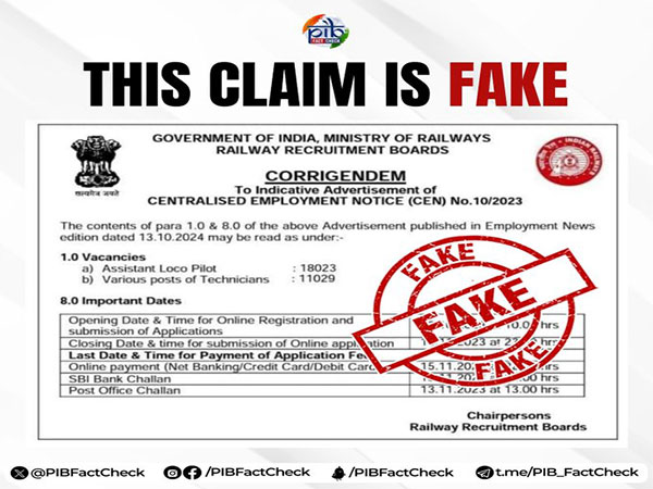 Advertisement claiming around 29,000 vacancies are being offered by ...