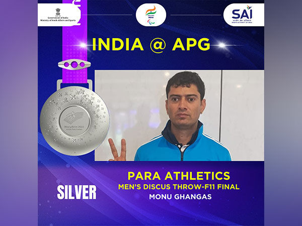 Para Asian Games: Monu Ghanghas secures silver in men's discus throw