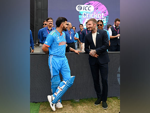 ICC CWC 2023: Virat Kohli plays football with legendary David Beckham