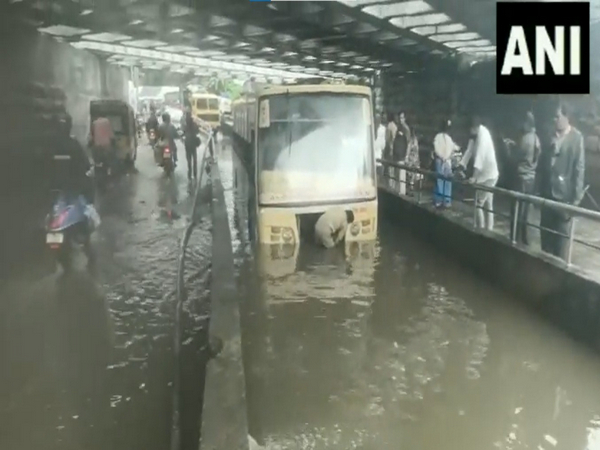 Bus stuck in subway, traffic affected as heavy rains in Chennai disrupt ...