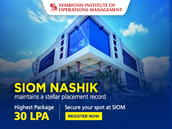 SIOM Nashik maintains a stellar placement record; the highest package ...