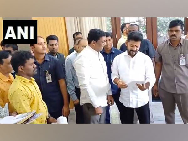 Telangana CM Revanth Reddy listens to people's grievances in 'Praja Darbar'