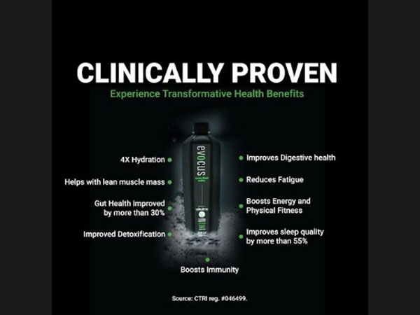 Benefits of Evocus Black Alkaline Water are Now Clinically Proven