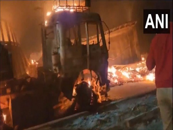 MP: Six vehicles ram into each other, catch fire