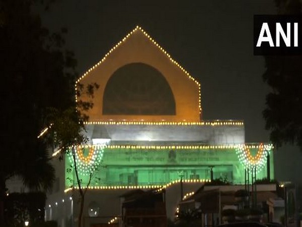 New Delhi Municipal Committee building illuminated with tri-colour ...