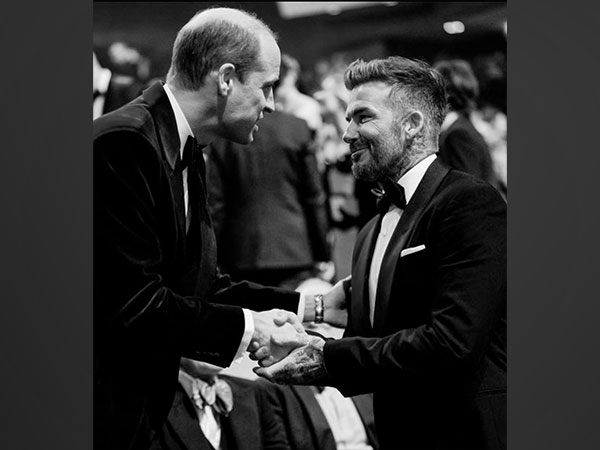 BAFTA 2024: David Beckham greets Prince William at star-studded ...