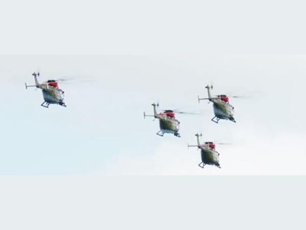 IAF's Sarang Helicopter Display Team participates in Singapore Airshow