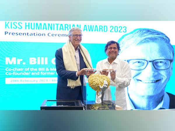 Bill Gates Receives the Prestigious KISS Humanitarian Award 2023