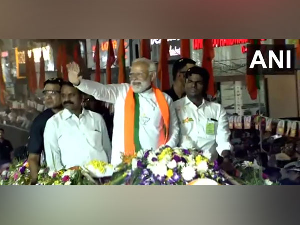 PM Modi holds roadshow in Tamil Nadu's Coimbatore