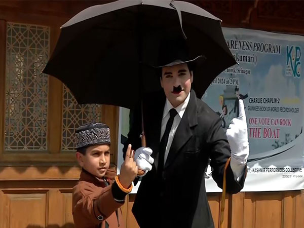 J-K: India's very own 'Charlie Chaplin' launches voter awareness drive ...