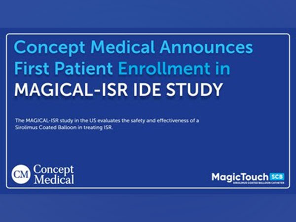 Concept Medical announces enrollment of first patient in "Magical-ISR ...