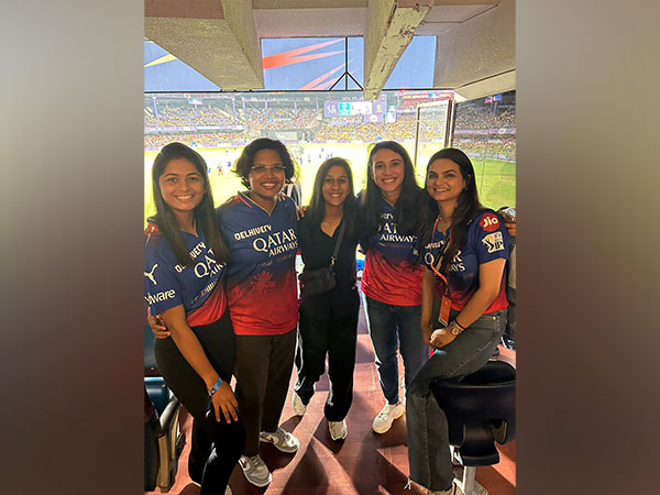 WPL-winning RCB team members attend Bengaluru's IPL clash with CSK