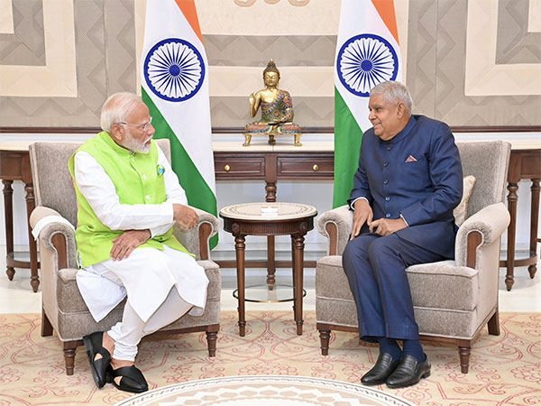 PM Modi meets VP Dhankar after submitting resignation