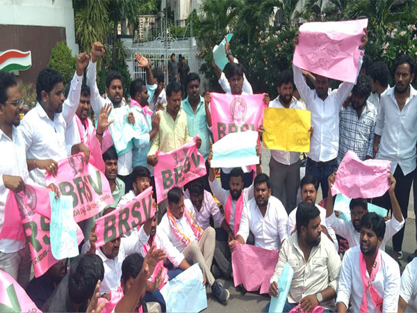 BRS Student Wing holds protests over 'NEET irregularities'; demands CM ...