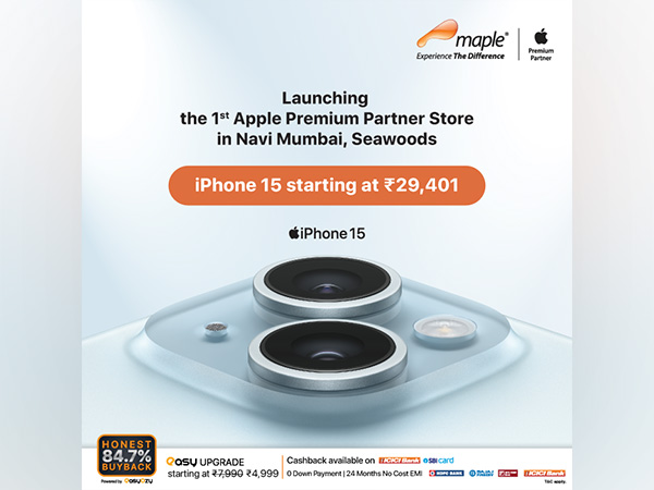 Celebrate at Maple and get an iPhone 15 at Rs 29,401. At the launch of ...