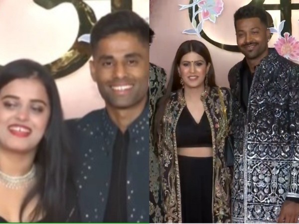 T20 World Cup champs Suryakumar Yadav, Hardik Pandya attend Anant ...