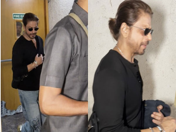 Shah Rukh Khan looks dapper as he attends Siddharth Anand's birthday bash