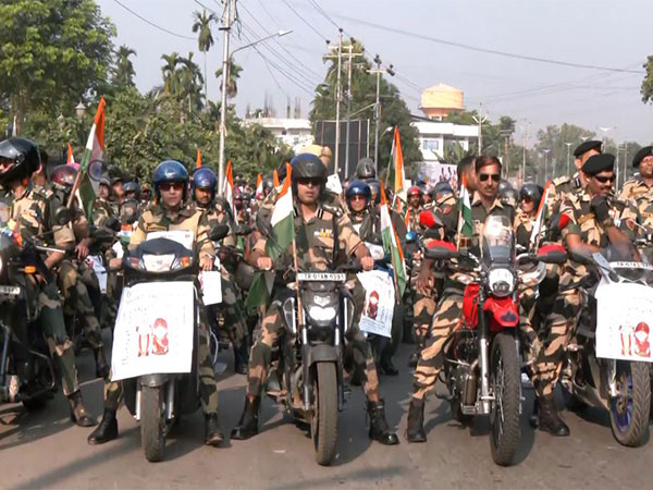 BSF Tripura organizes motorbike rally to celebrate Raising Day