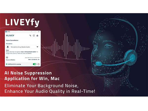 Livey Technologies Unveils LIVEYfy: The AI-Powered Noise Cancelling App for Corporate Professionals
