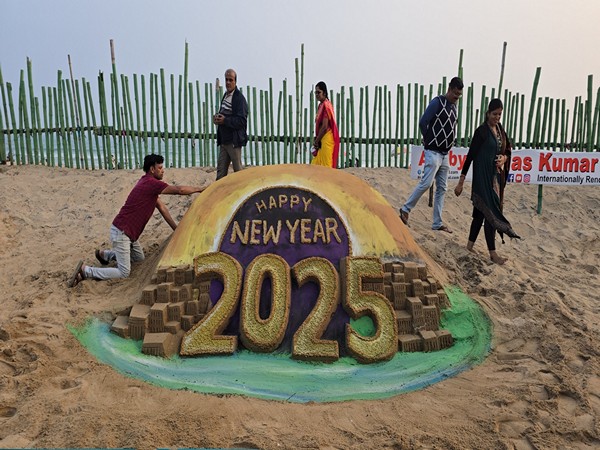 Odisha artist Manas Sahoo creates 20-foot-wide sand sculpture to ...