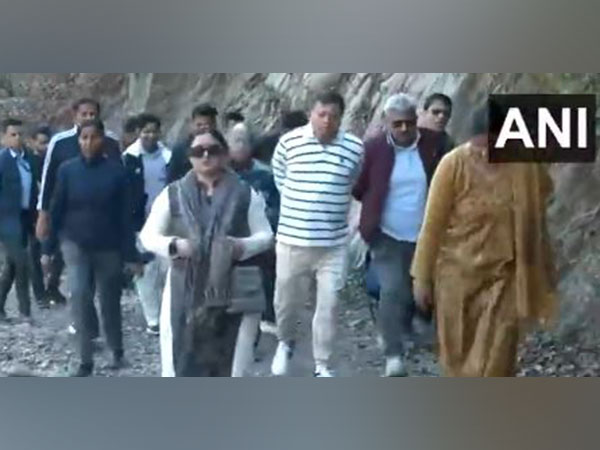Uttarakhand CM Pushkar Singh Dhami treks with wife from Shahanshahi Ashram to Jhadipani
