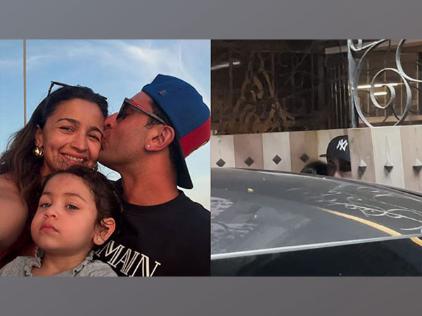 Ranbir Kapoor spotted with daughter Raha outside Ayan Mukerji's home