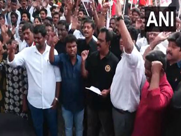 DMK students' wing holds protest in Chennai against UGC draft rules