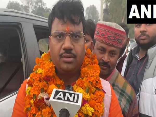 BJP's Milkipur by-poll candidate Chandrabhan Paswan files his nomination