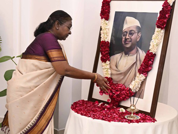 President Murmu pays tribute to Subhas Chandra Bose on his 128th birth anniversary