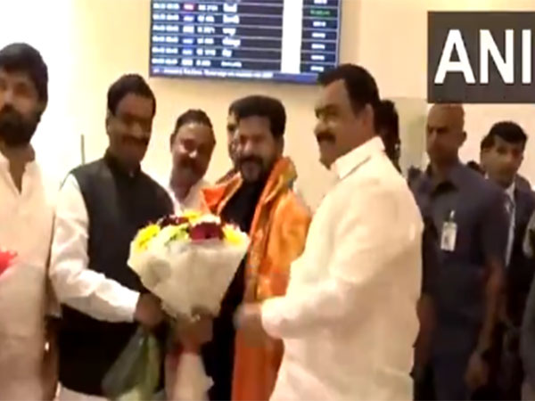 Telangana CM Revanth Reddy returns back to Hyderabad after attending ...