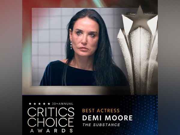 Demi Moore clinches Critics Choice Award for Best Actress for her role in 'The Substance'