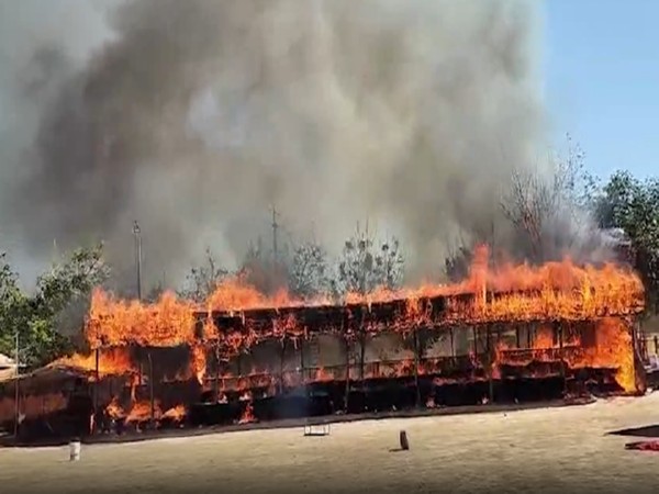 MP: Massive fire breaks out at cowshed in Gwalior, no injuries or ...
