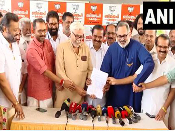 BJP leader Rajeev Chandrasekhar files nomination for Kerala BJP chief